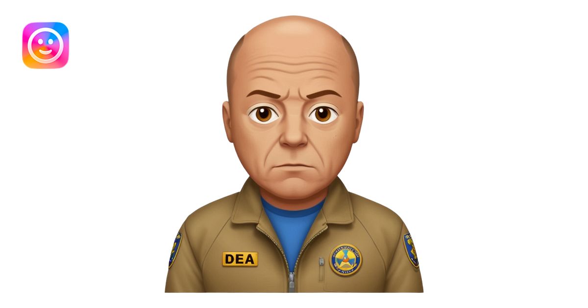 Create a realistic portrait of Hank Schrader in a DEA jacket with ...