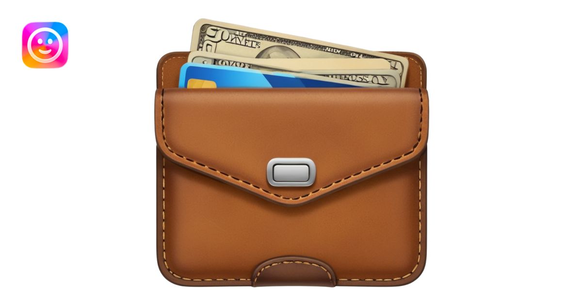 open empty wallet WITHOUT money at all, no money! emoji | AI Emoji ...