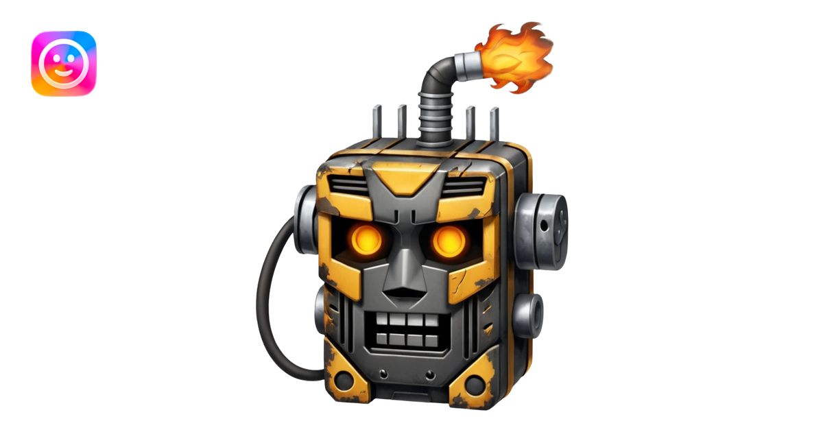 burnt-out transformer emoji | AI Emoji Generator