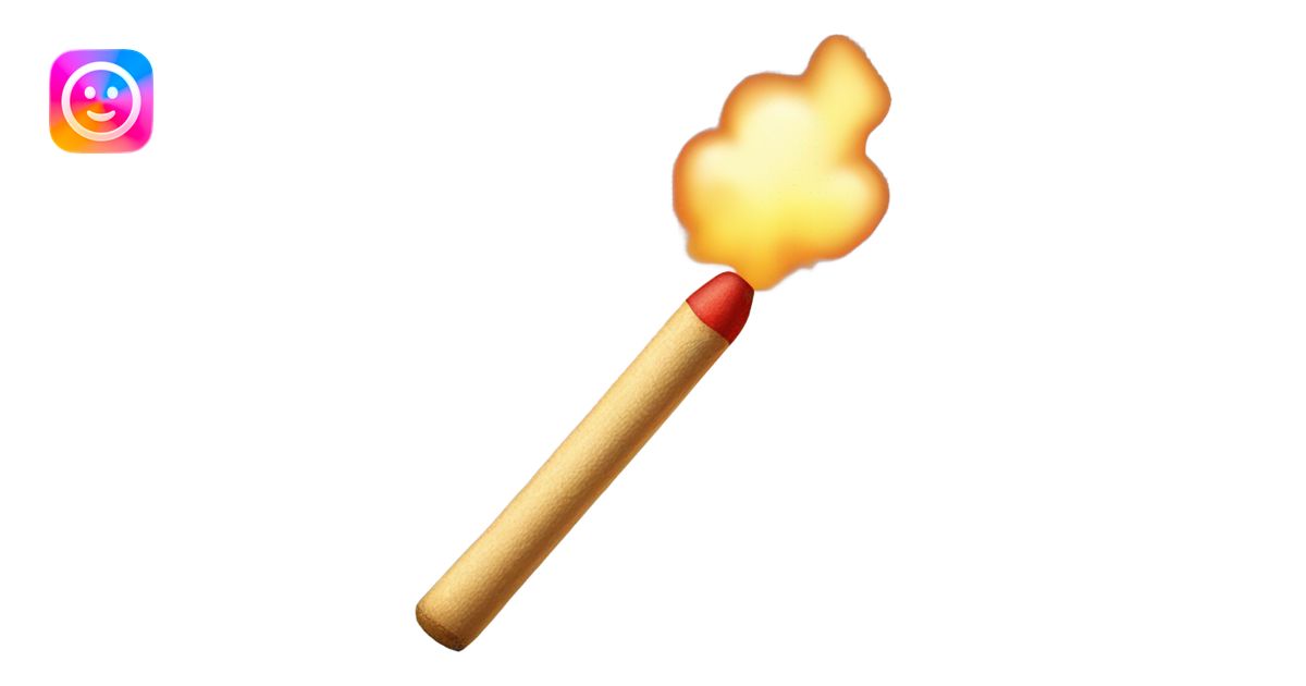 Match stick sparking emoji | AI Emoji Generator