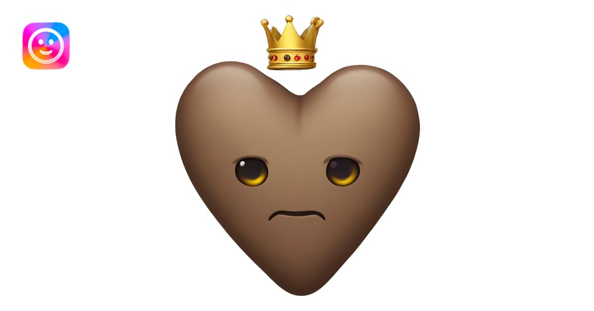 A liver with crown emoji | AI Emoji Generator