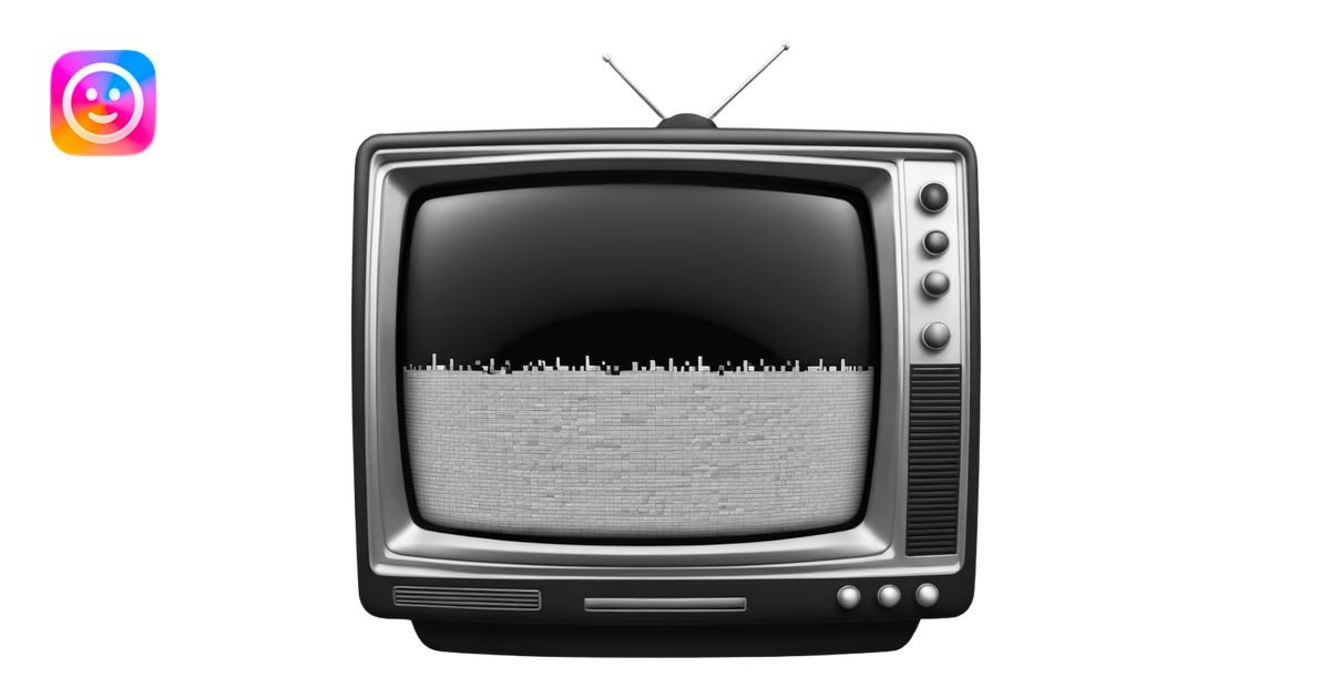 3D render of Static TV, digital glitch art aesthetic, data corruption ...