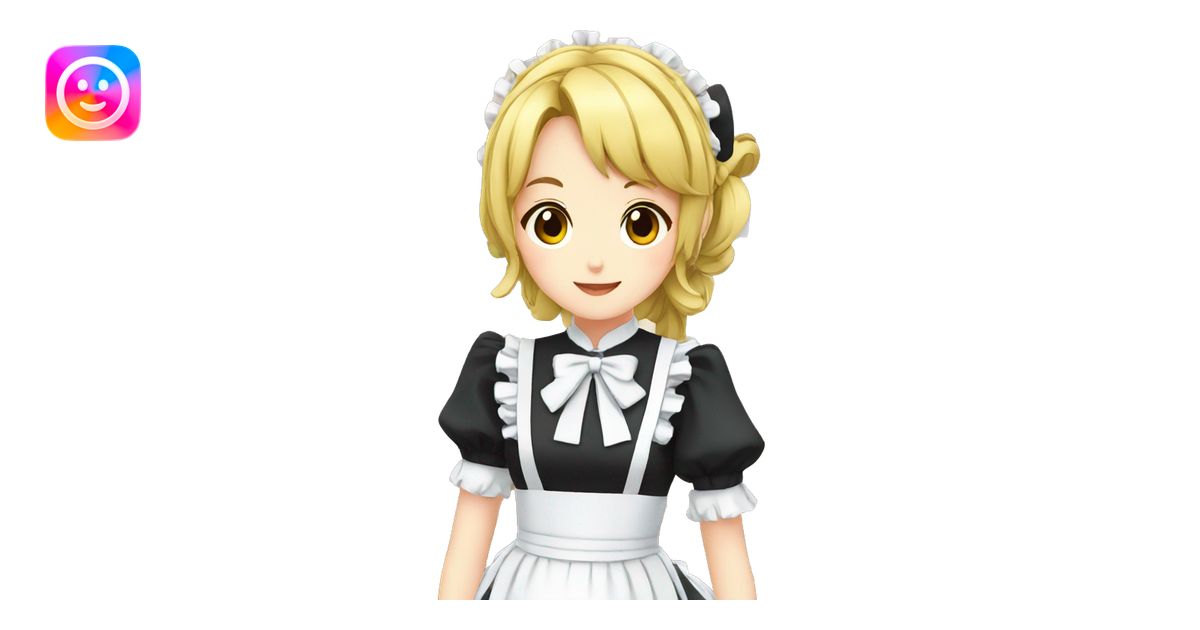anime maid emoji | AI Emoji Generator