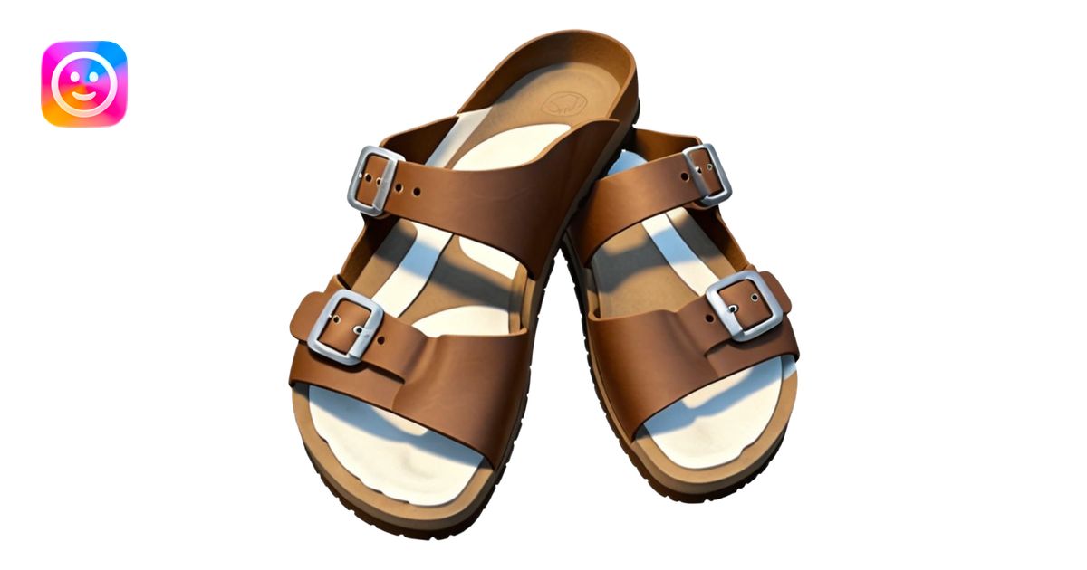 Birkenstock brown emoji | AI Emoji Generator