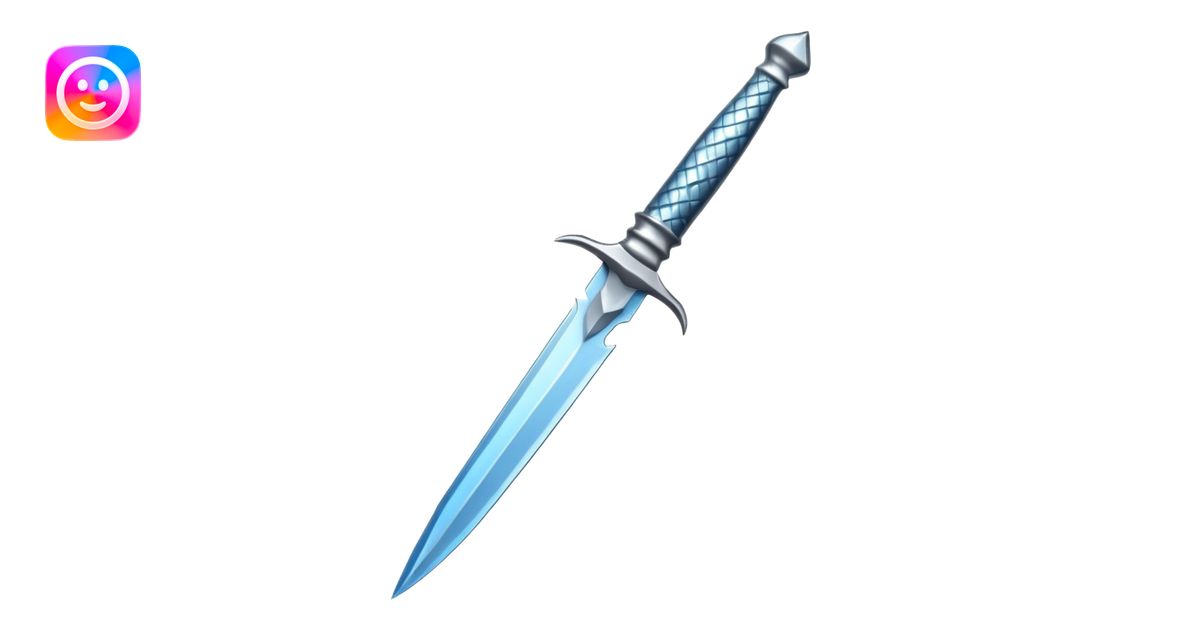 dagger which has water in the sharp part emoji | AI Emoji Generator