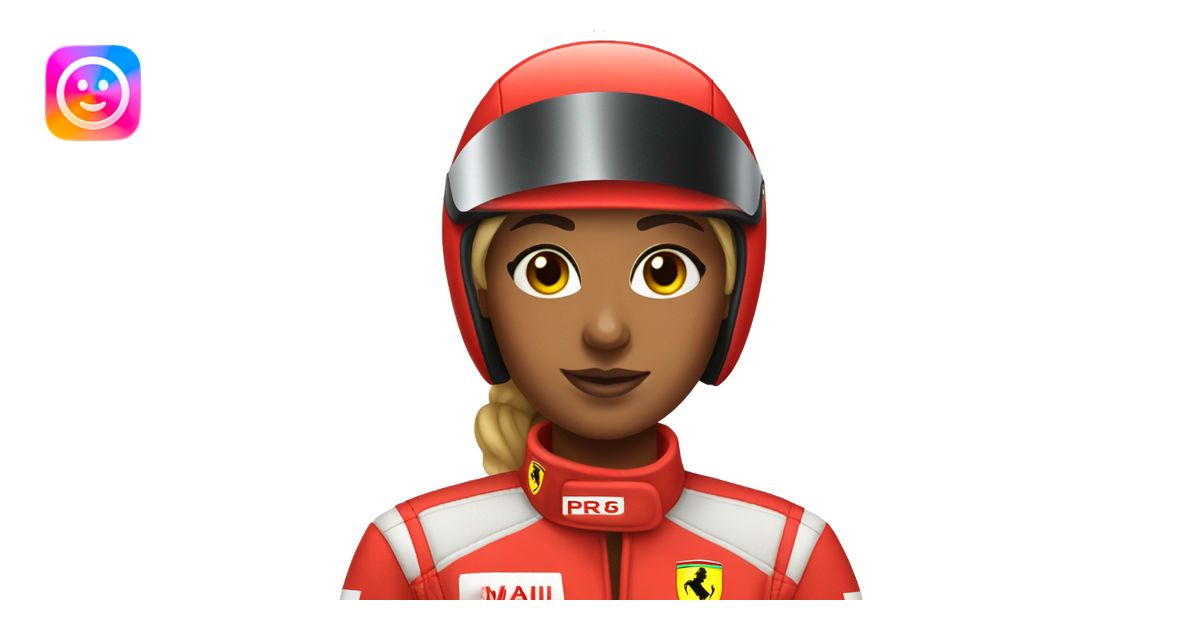 ferrari female racecar driver emoji | AI Emoji Generator