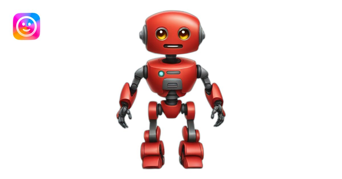 cute little red robot emoji | AI Emoji Generator
