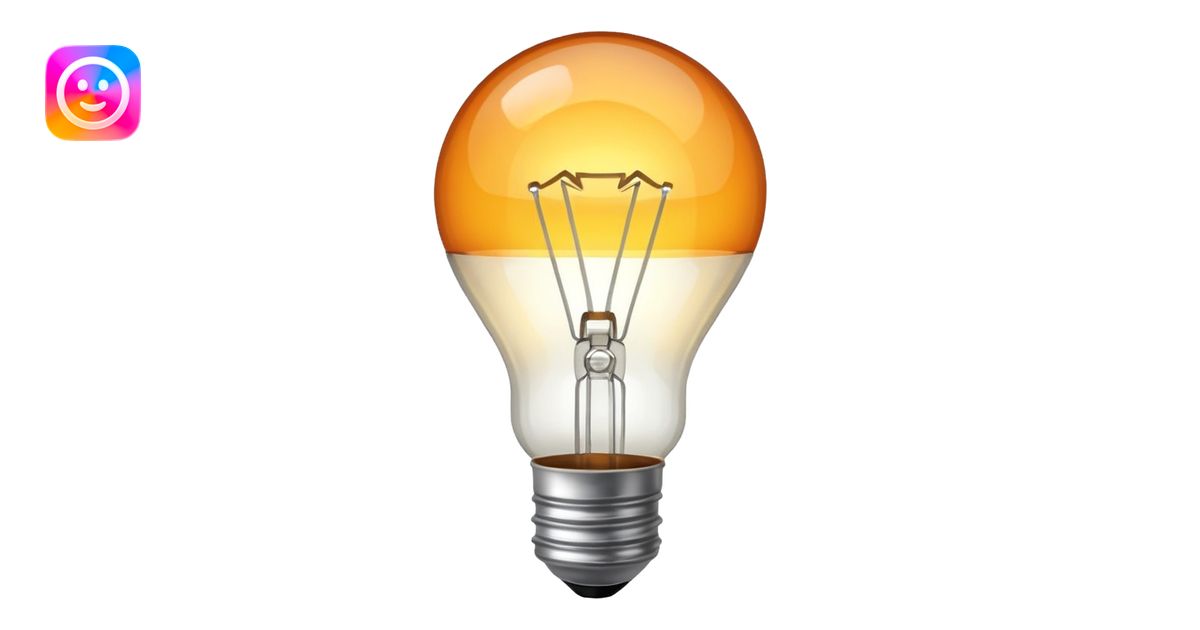 a light bulb being emoji | AI Emoji Generator