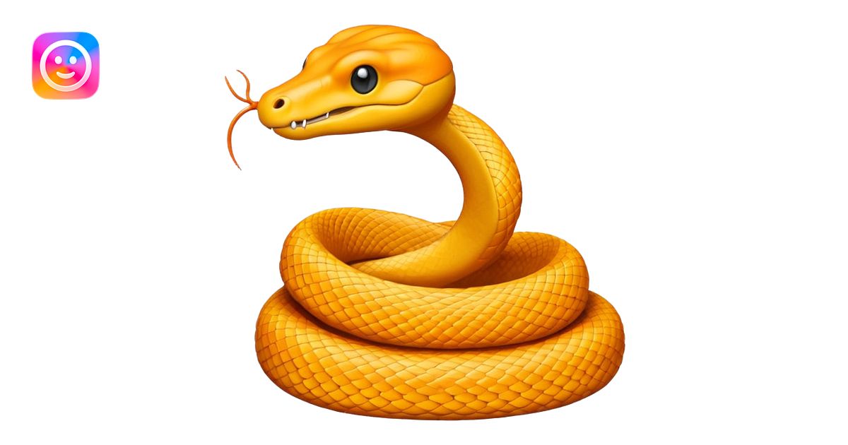 orange snake with yellow hat emoji | AI Emoji Generator