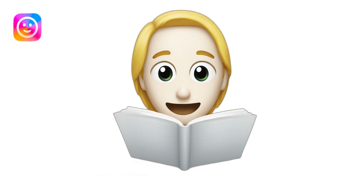 Reading emoji | AI Emoji Generator
