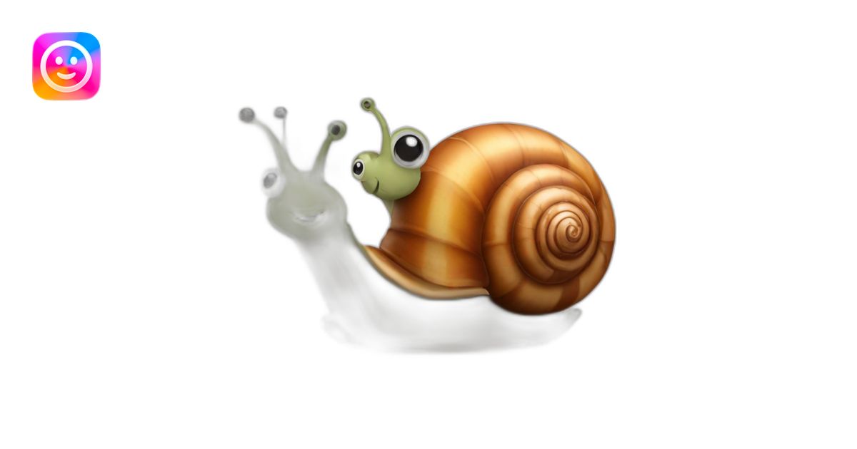 snails hugging eachother emoji | AI Emoji Generator