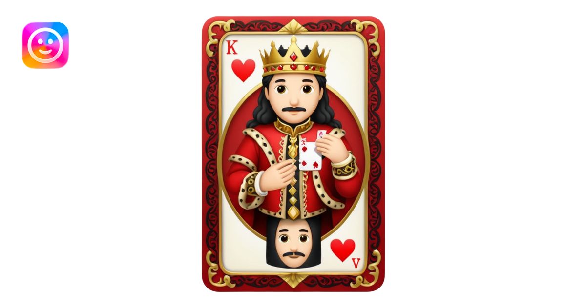King in hearts emoji | AI Emoji Generator