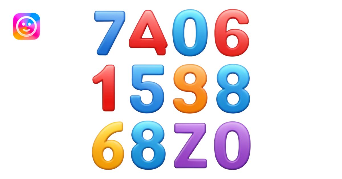 7 numbers emoji | AI Emoji Generator