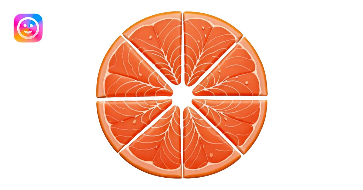 create a round half cut Slice of Salmon Camera angle: slightly elevated ...