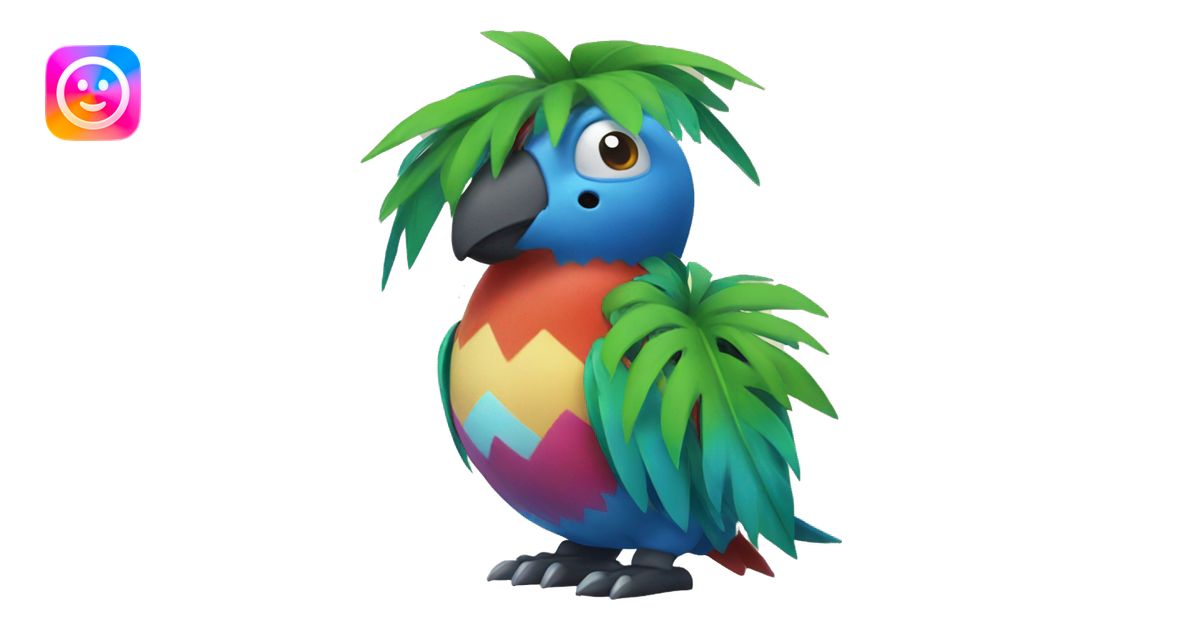 Colorful tropical Pokémon emoji | AI Emoji Generator