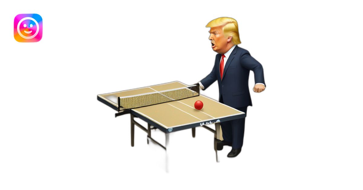 trump play ping pong emoji | AI Emoji Generator