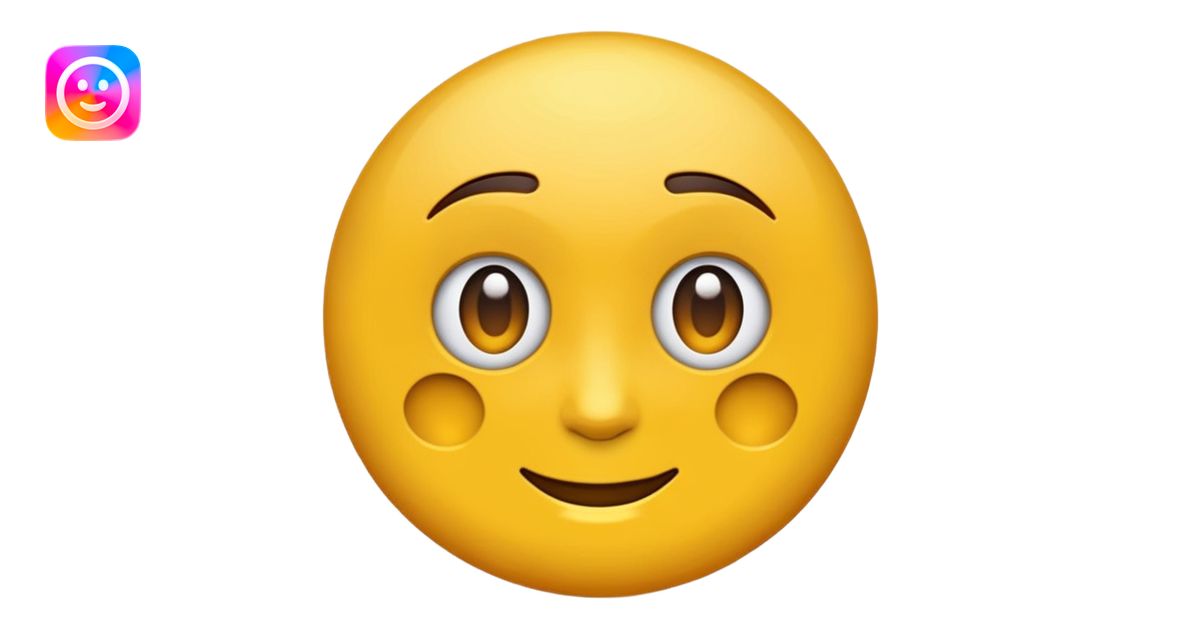 Emoji rond et jaune qui regarde à gauche emoji | AI Emoji Generator