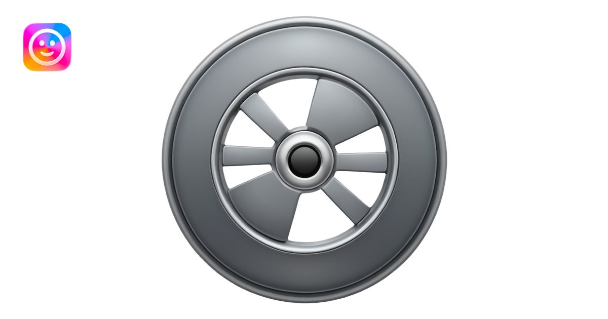 Genrate for me a settings wheel like an iphone emoji | AI Emoji Generator