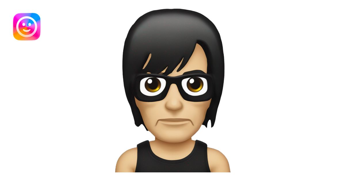 Dee Dee Ramone emoji | AI Emoji Generator