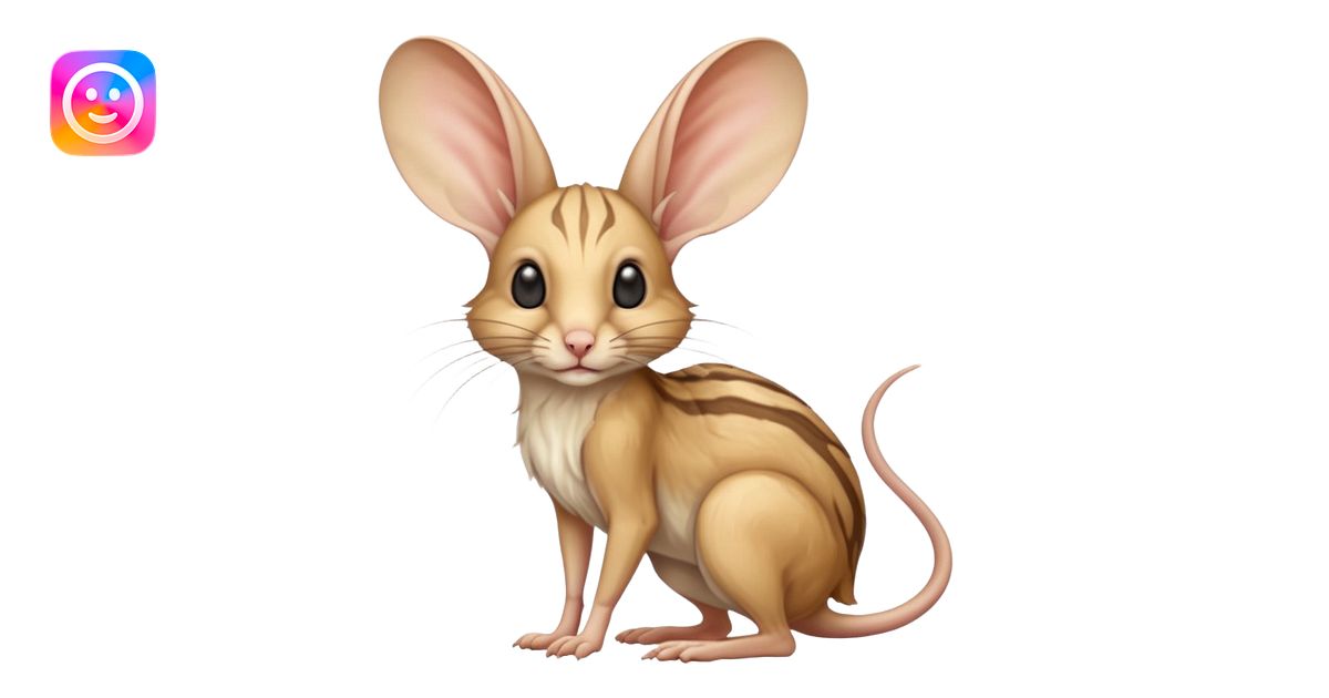 Long-eared jerboa emoji | AI Emoji Generator