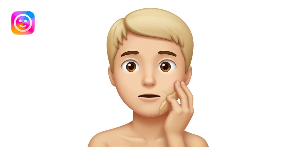 Somebody scratching there chin emoji | AI Emoji Generator