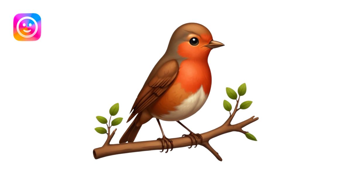Robin bird emoji | AI Emoji Generator