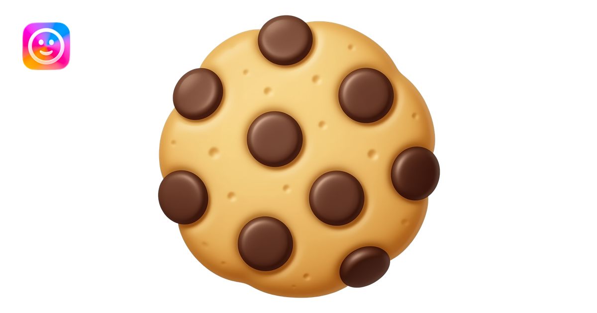 Sablé pépites de chocolat emoji | AI Emoji Generator
