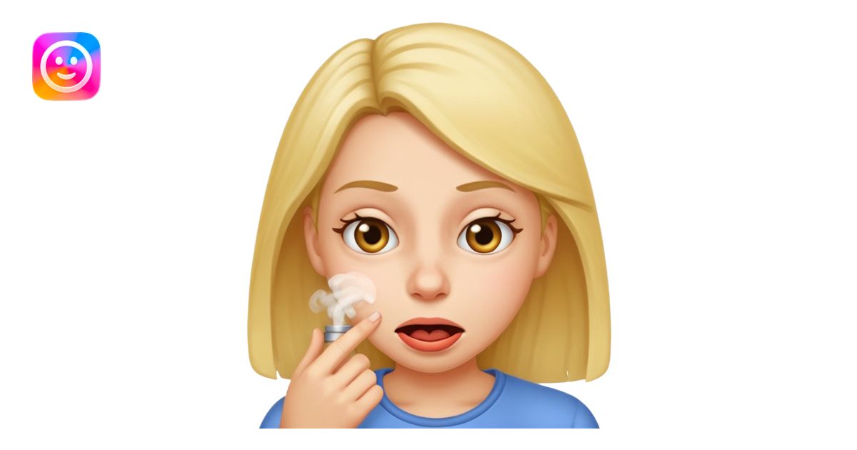 Girl emoji smelling something that stinks emoji | AI Emoji Generator