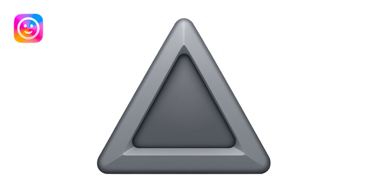 gray triangle emoji | AI Emoji Generator
