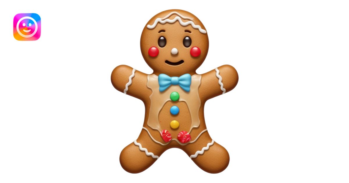 Sad gingerbread man emoji | AI Emoji Generator