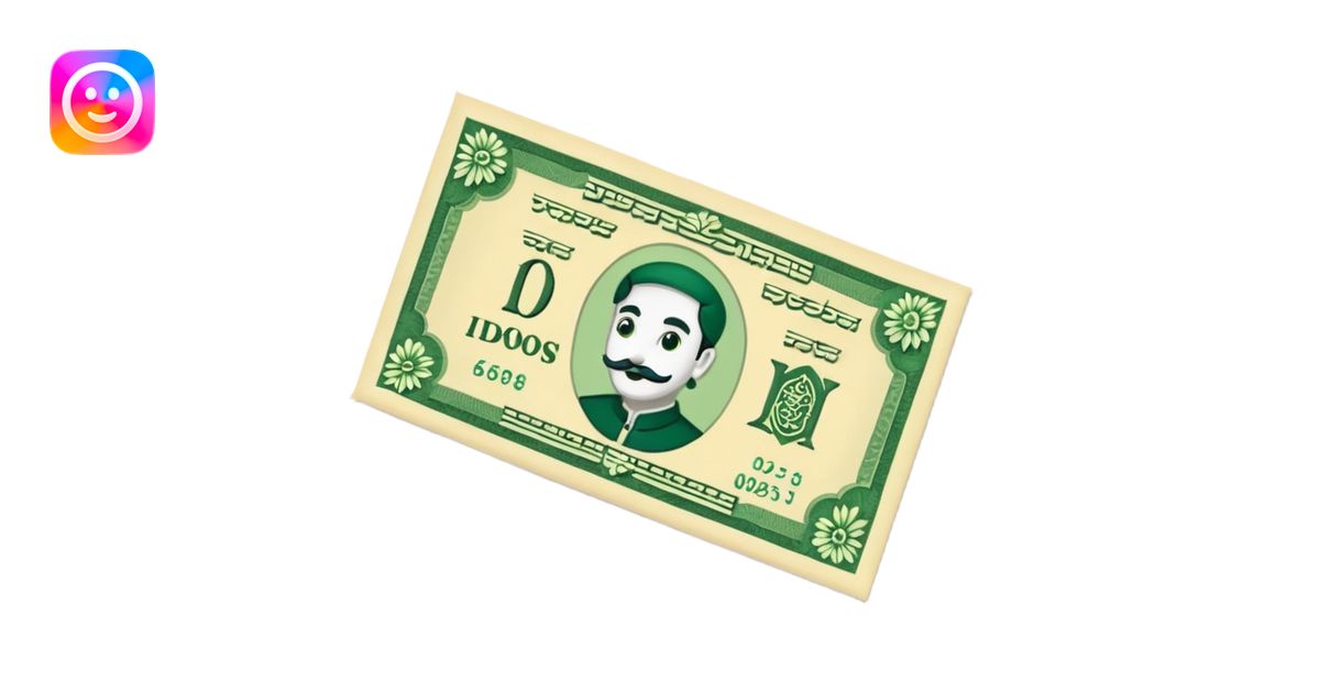 A rupee bill emoji | AI Emoji Generator