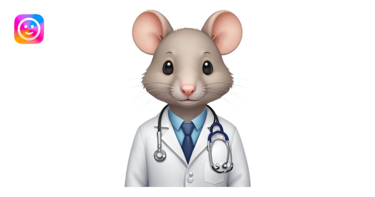 Doctor rat emoji | AI Emoji Generator