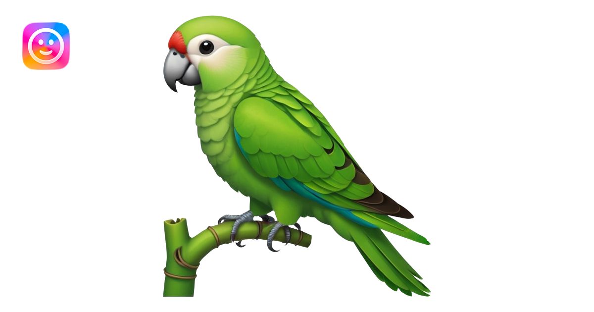 Green Quaker Parrot emoji | AI Emoji Generator