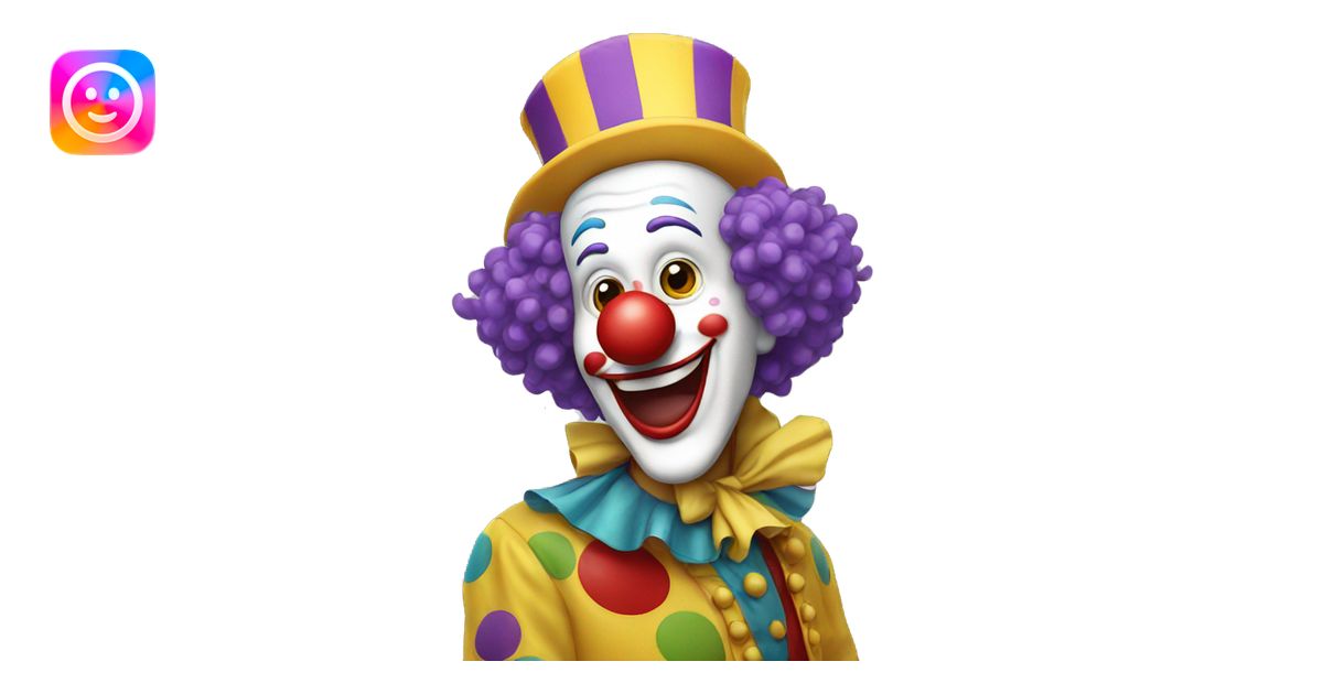 Clown saluting emoji | AI Emoji Generator