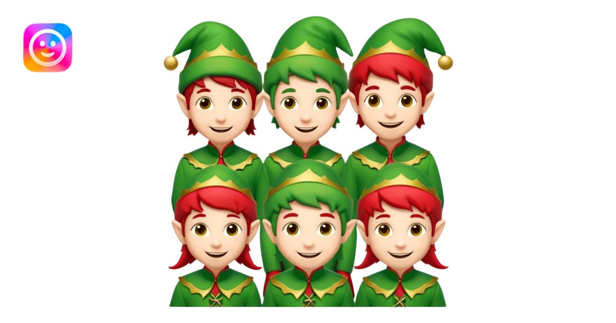 christmas elves emoji | AI Emoji Generator