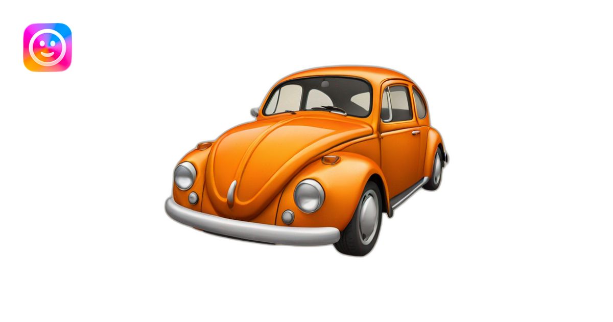 Fusca orange emoji | AI Emoji Generator