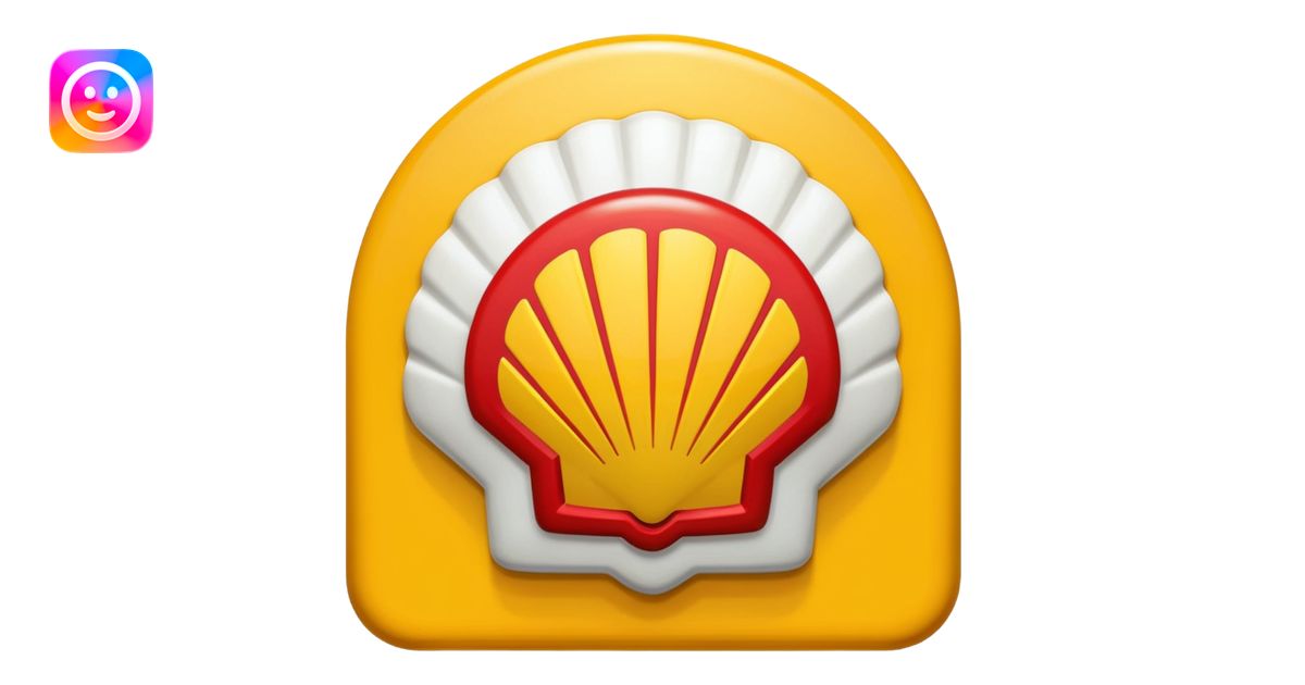 Shell logo gasoline emoji | AI Emoji Generator