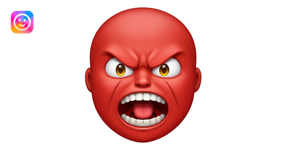 gum tsion emoji very not nice rude shouting ragebaiter emoji | AI Emoji ...