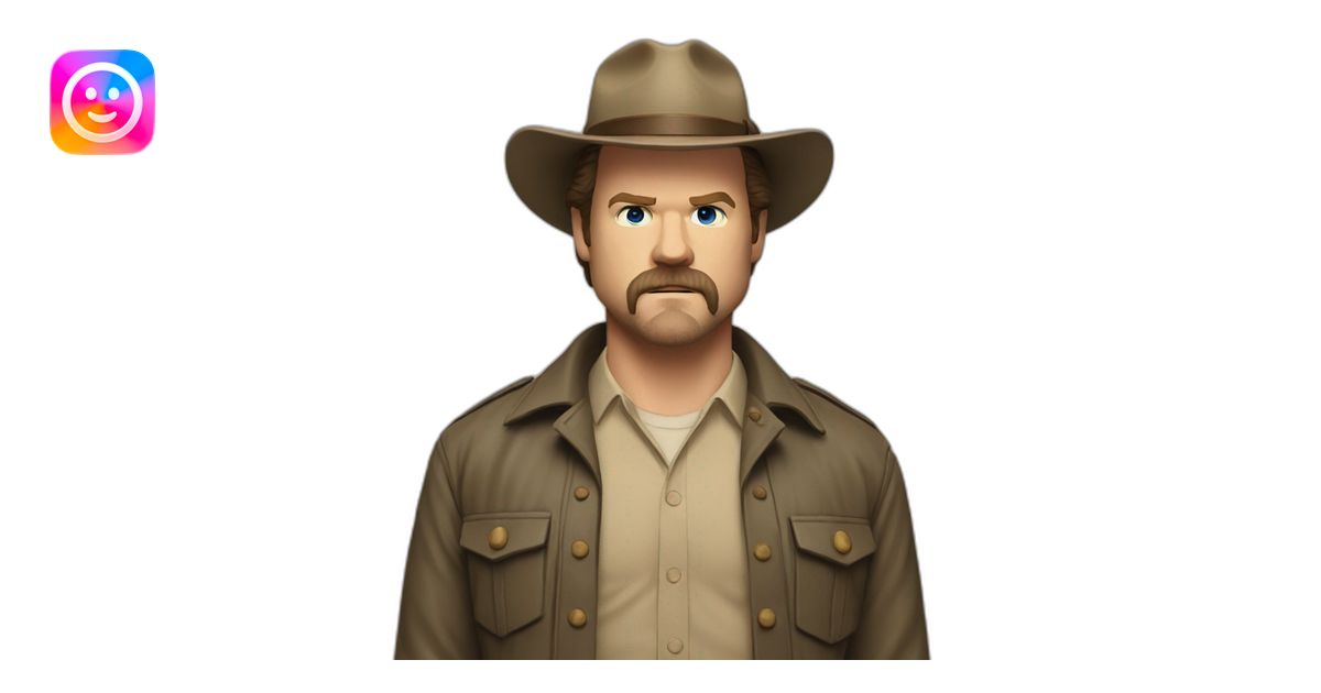 Jim Hopper stranger things emoji | AI Emoji Generator