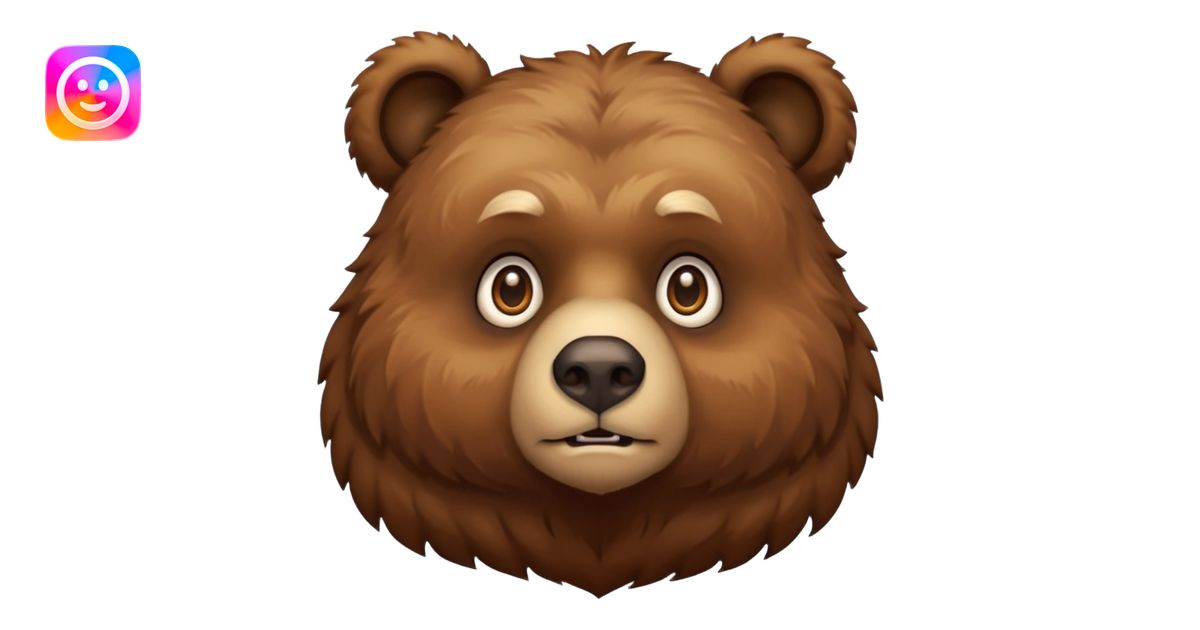 Bear potrait emoji | AI Emoji Generator