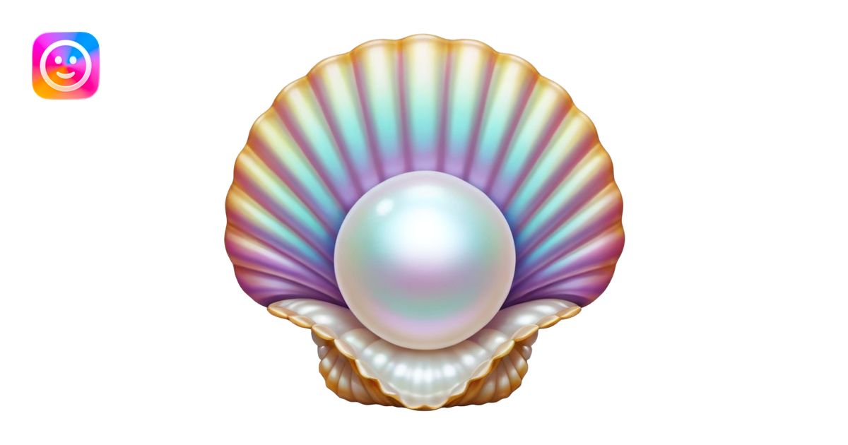 pearls in shell emoji | AI Emoji Generator