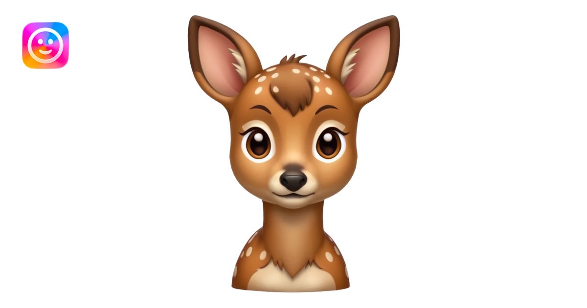 Make a fawn(roe animal) emoji | AI Emoji Generator