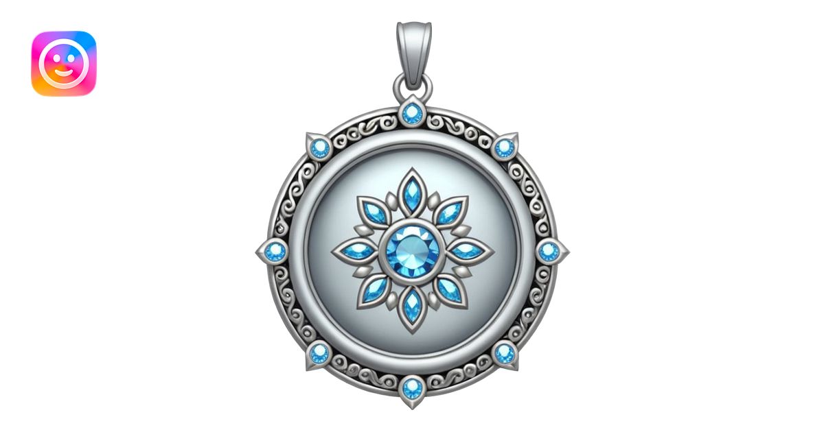 amulet pendant with sparkles emoji | AI Emoji Generator