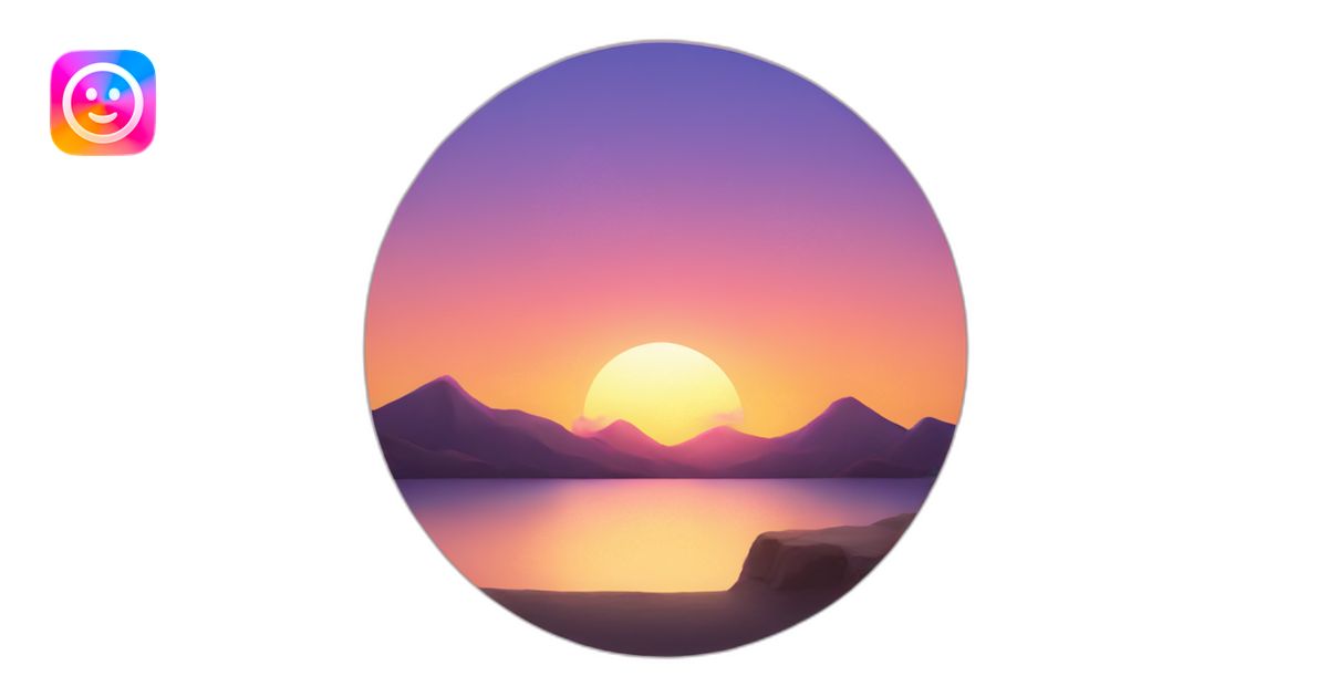 cute sunset emoji | AI Emoji Generator