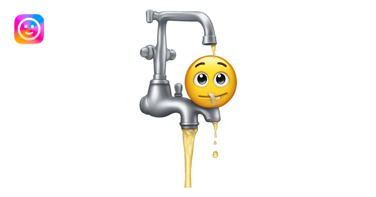 faucet cleaning the foot emoji | AI Emoji Generator