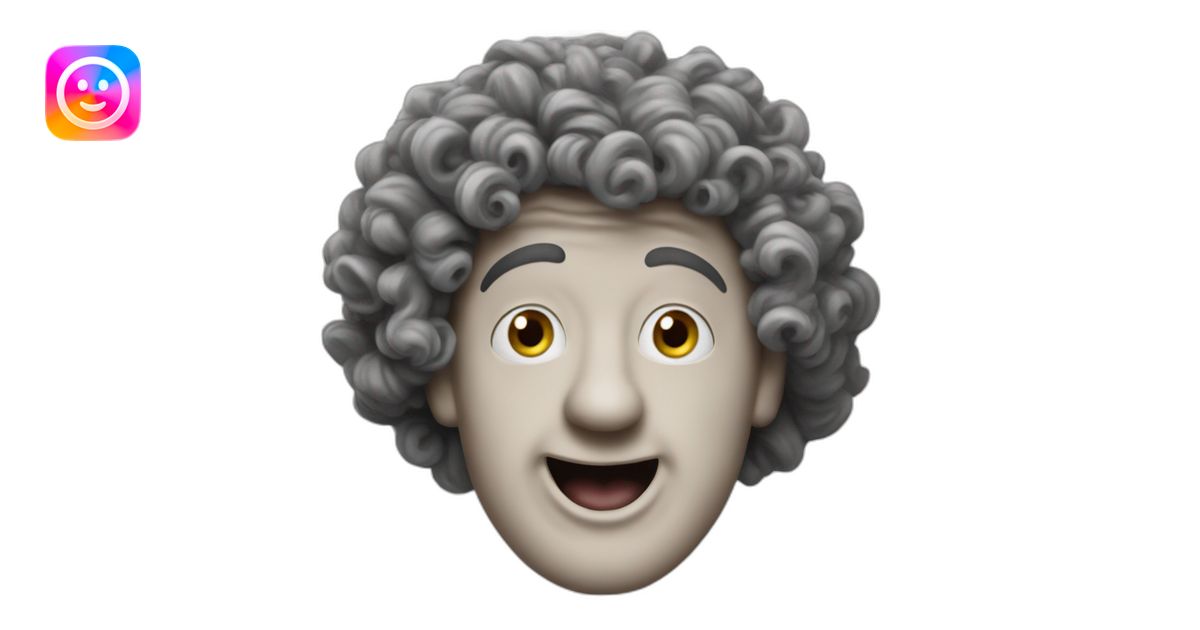Curly joe of the three stooges emoji | AI Emoji Generator