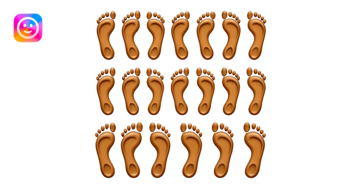 42 foot steps emoji | AI Emoji Generator