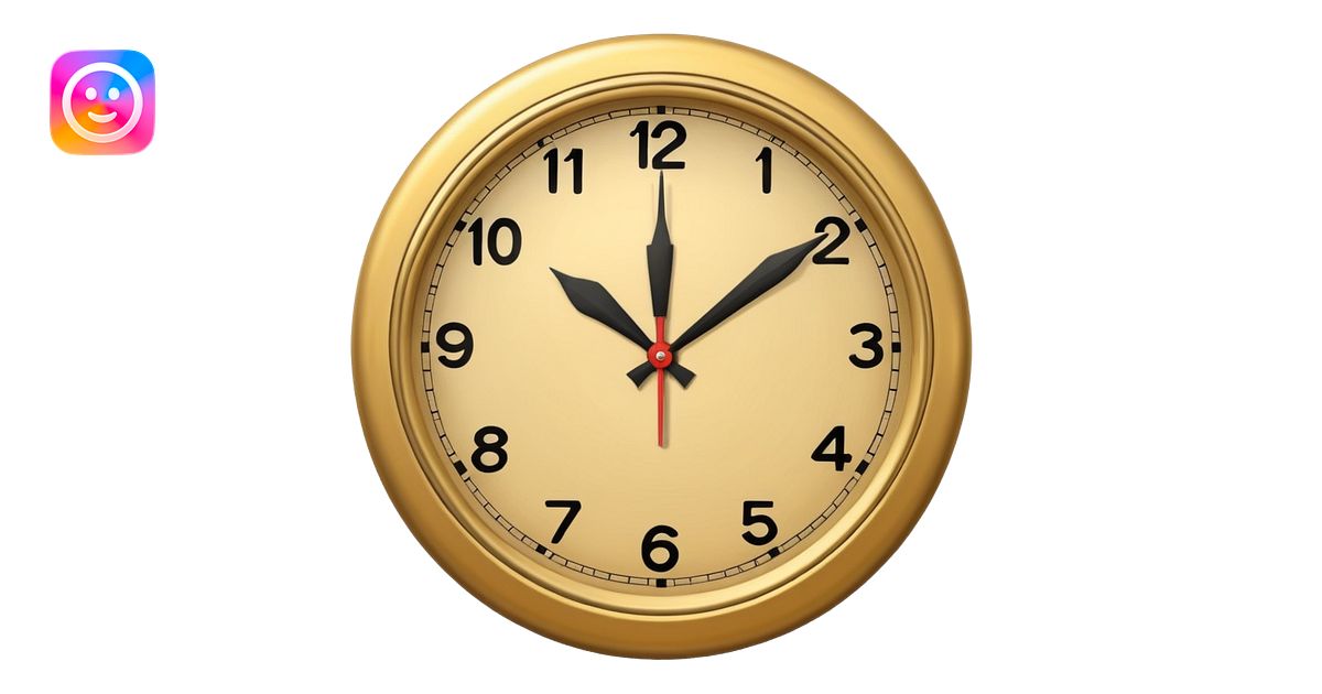 Clock it emoji | AI Emoji Generator