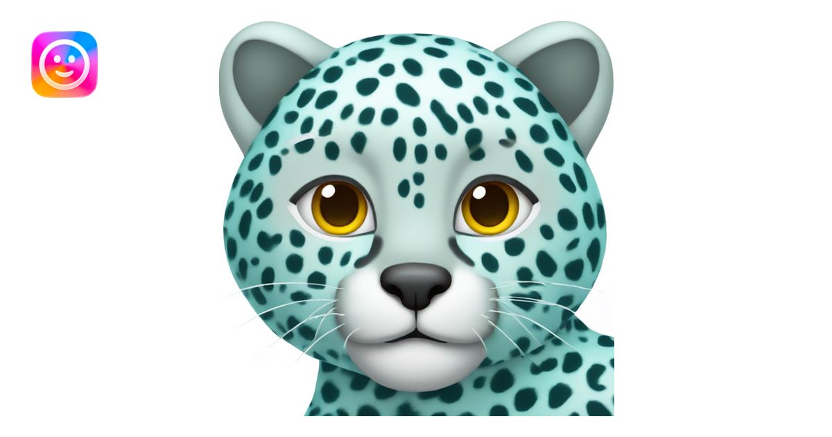 cyan cheetah emoji | AI Emoji Generator