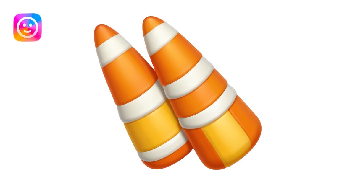 Halloween candy corn emoji | AI Emoji Generator